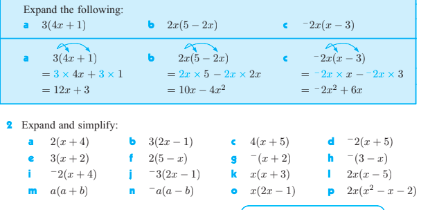 10C2MAT24: Expand and simplify | MHOL